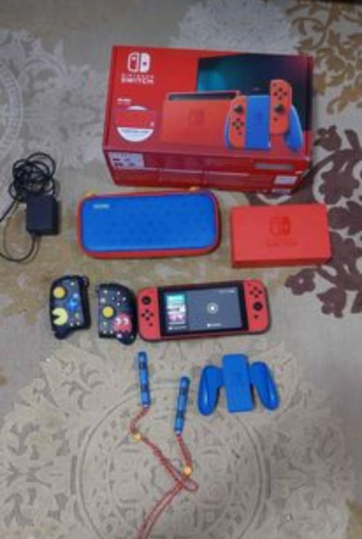 Nintendo Switch V2 Mario Edition, Video Gaming, Video Games, Nintendo ...