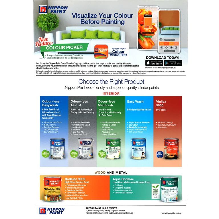 Nippon Paint Colour Chart Catalogue - Exclusive for Selffix, Furniture ...