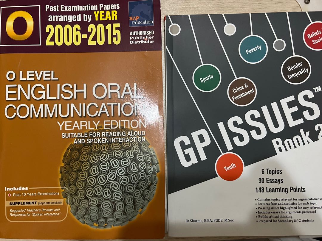 O level English Oral Communication & GP issues book 2, Hobbies & Toys ...