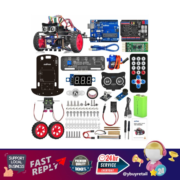 OSOYOO Smart Robot V2 Car kit for Arduino User Friendly Design Learn ...