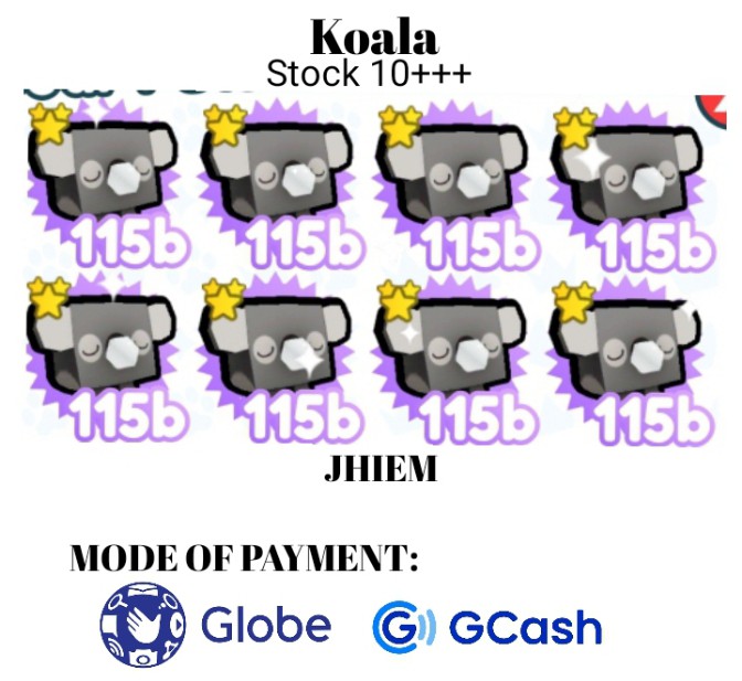 Pet Simulator X - Koala !!!, Video Gaming, Gaming Accessories, In-Game ...