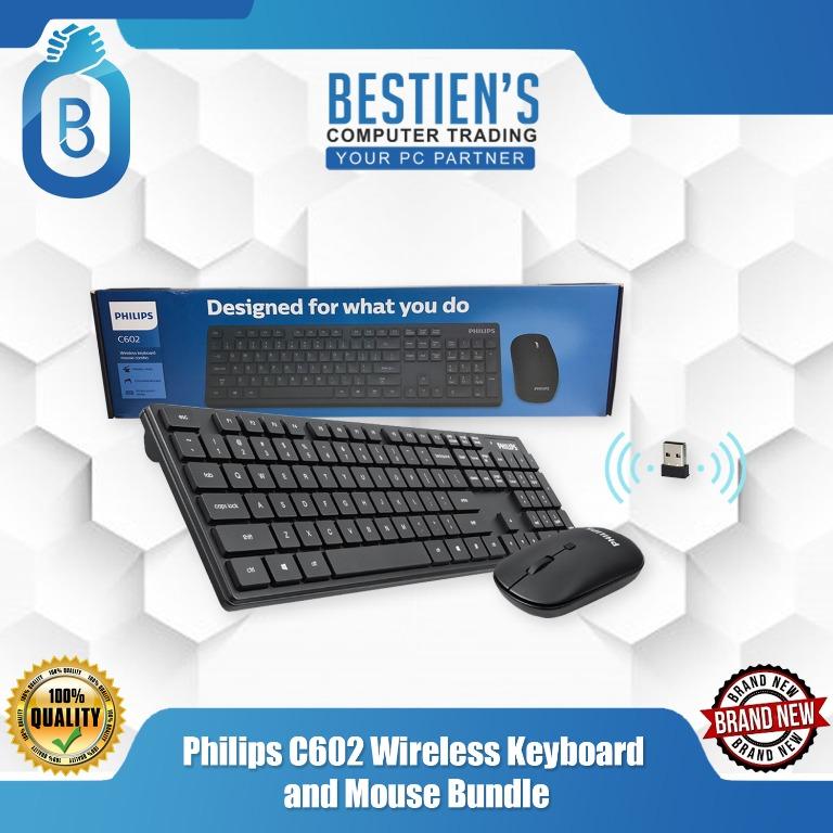 Philips C602 Wireless Keyboard and Mouse Bundle, Computers & Tech ...