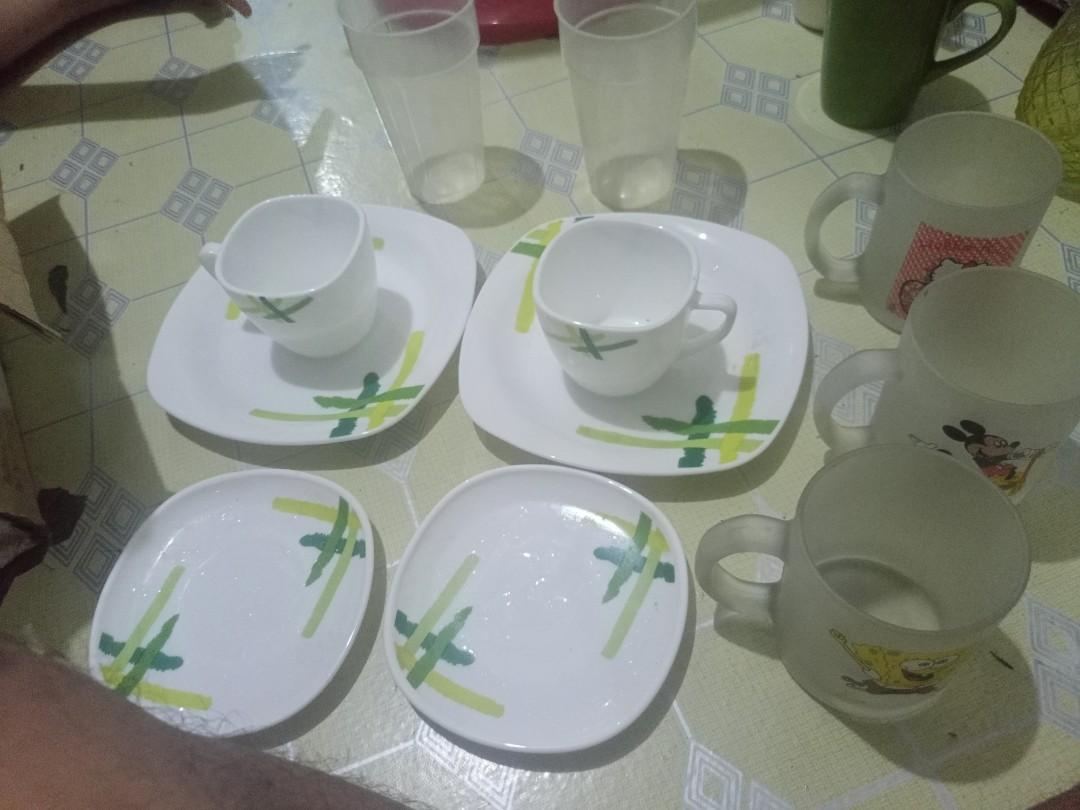 Plato baso mugg all in na yan babasagin lahat, Furniture & Home Living ...