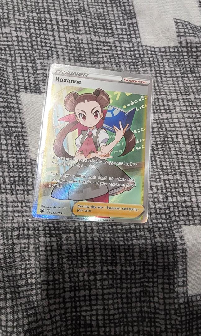 Pokemon TCG Roxanne FA full art trainer SS10 astral radiance, Hobbies ...