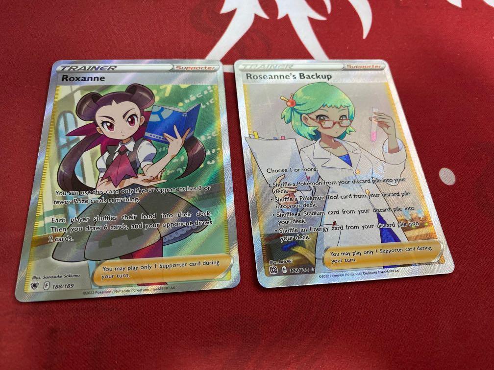 Pokemon TCG - Full Art Trainer Roxanne, Hobbies & Toys, Toys & Games on ...