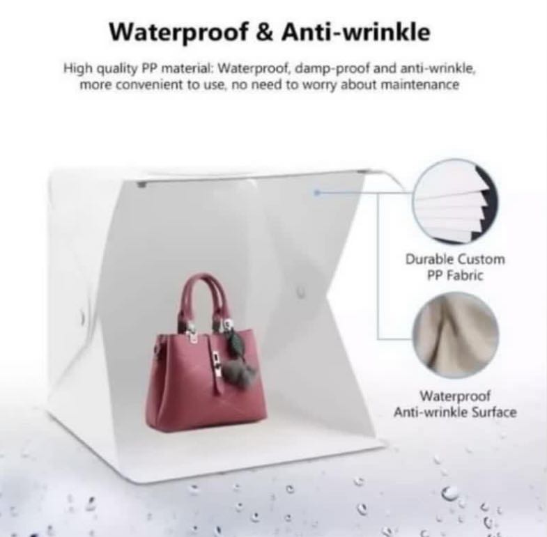 Portable Photography Backdrop with Lighting LED! Professional Studio ...