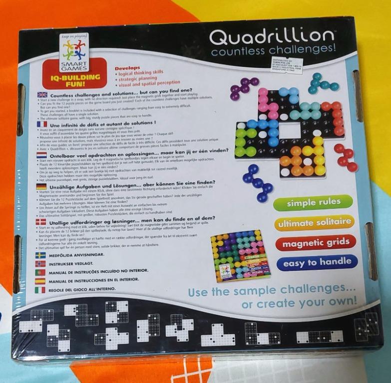 Quadrillion by Smart Games - Authentic Puzzle Game, Hobbies & Toys, Toys & Games on Carousell