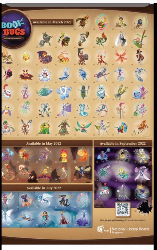 Random Bookbug 4, Hobbies & Toys, Toys & Games on Carousell