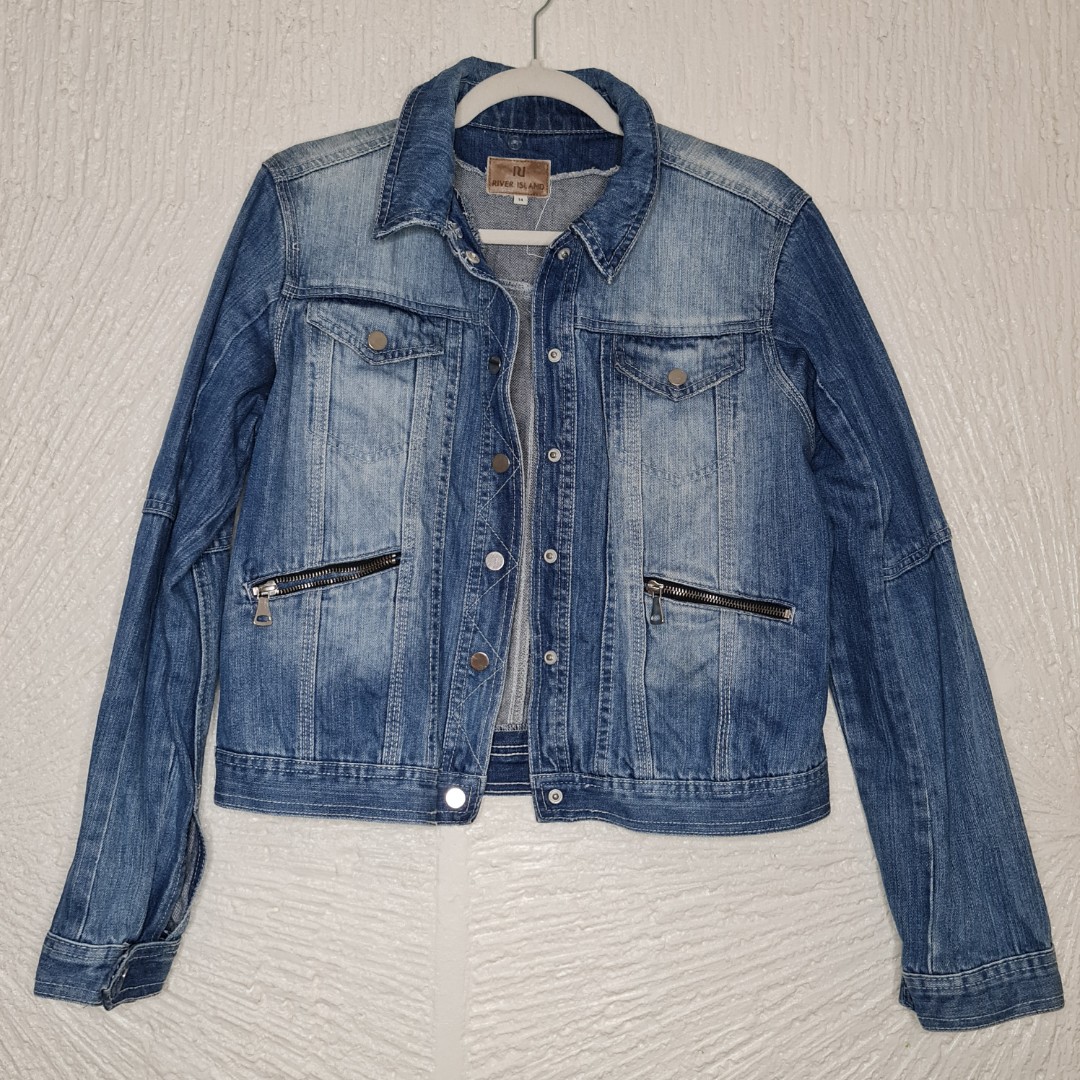 River Island Denim Jacket, Women's Fashion, Coats, Jackets and ...