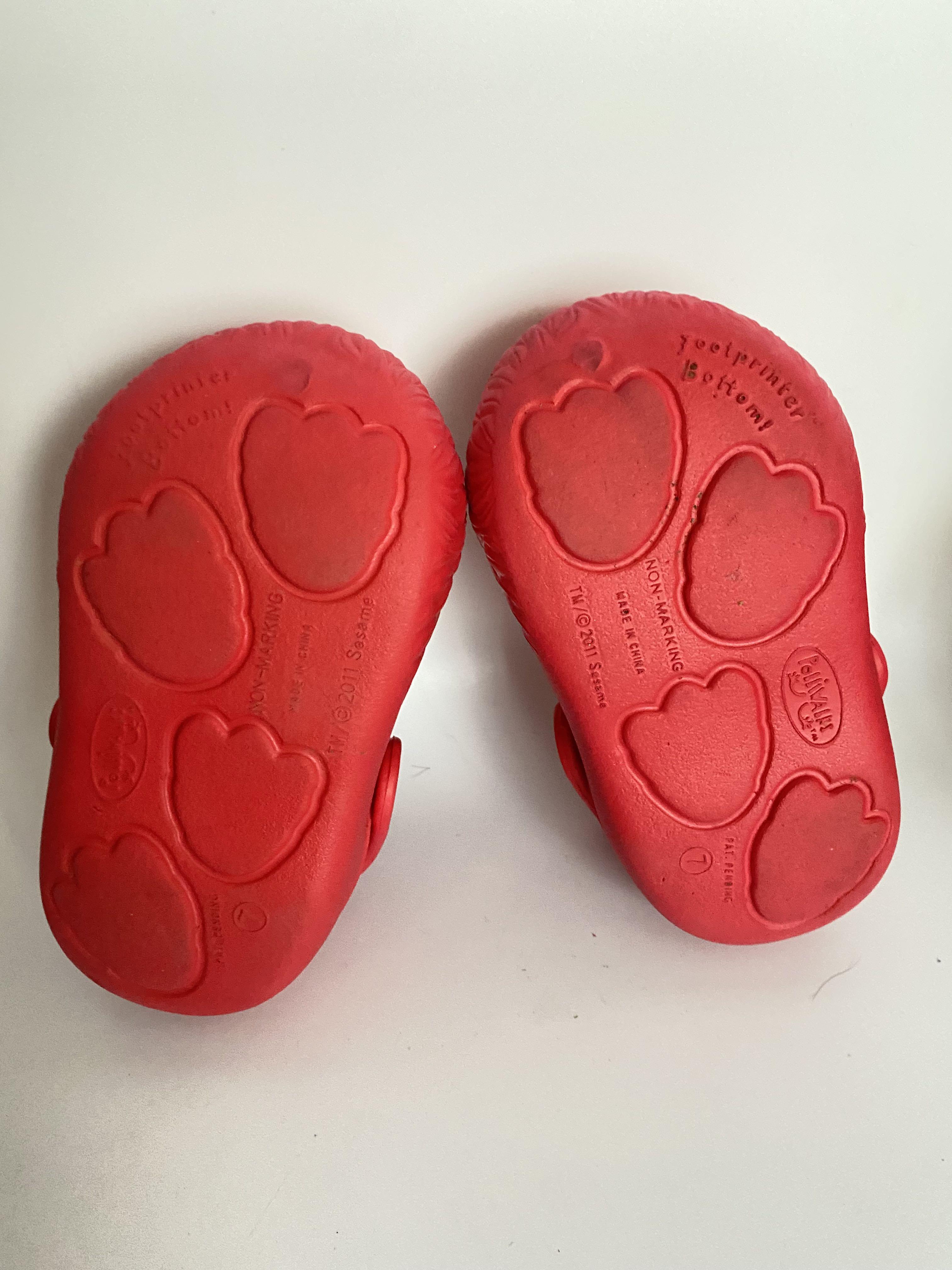 Sesame Street Elmo slippers size 7, Babies & Kids, Babies & Kids ...