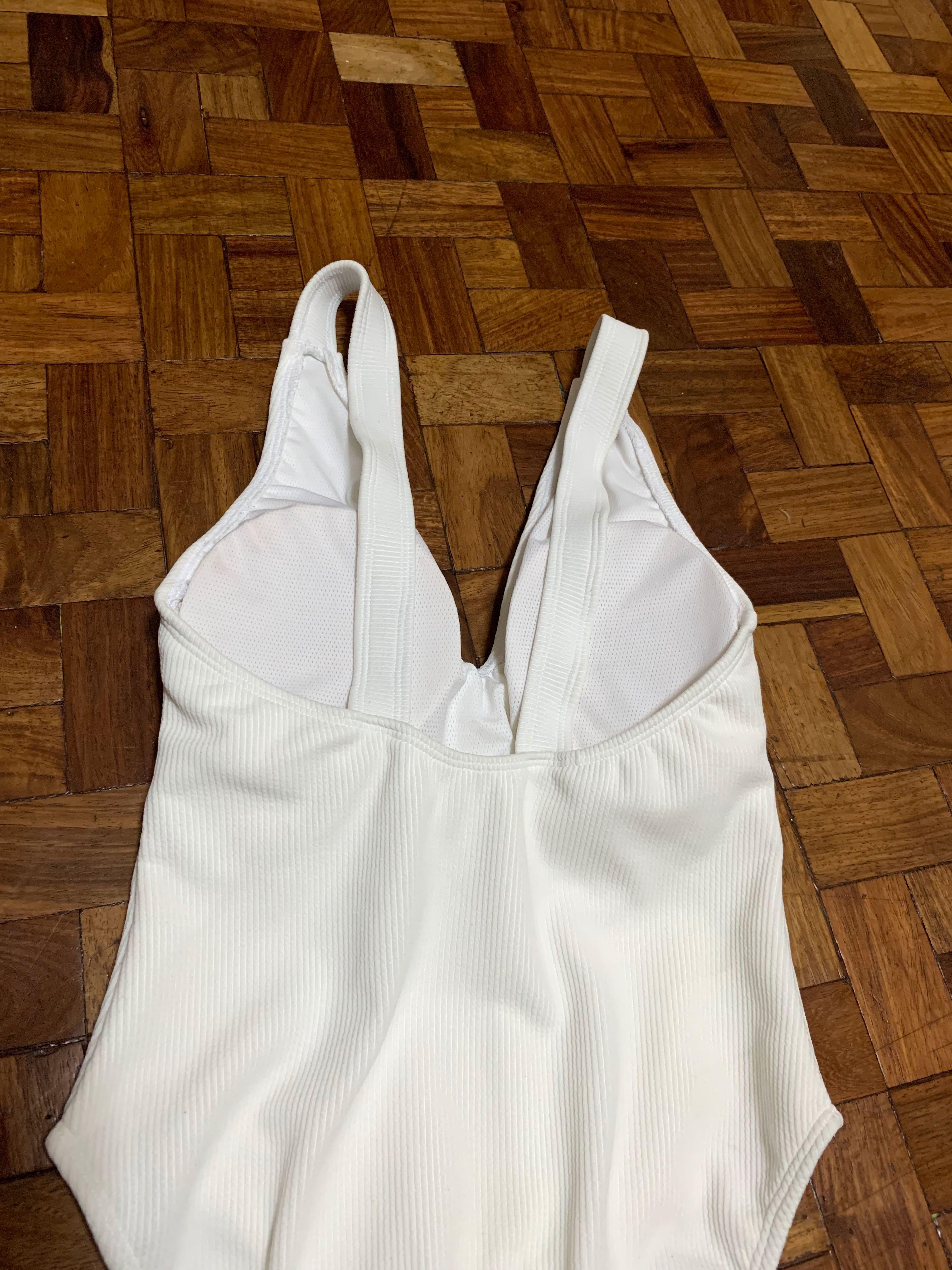 Sew Local PH Ribbed One Piece - White Pearl, Women's Fashion, Swimwear ...