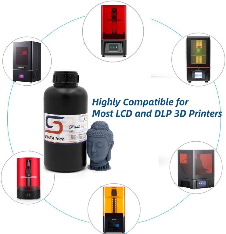 Siraya Tech Fast ABS-Like 3D Printer Resin 405nm UV-Curing Non-Brittle High Precision 3D ...