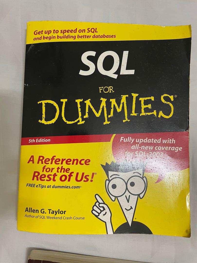 SQL for Dummies, Hobbies & Toys, Books & Magazines, Textbooks on Carousell