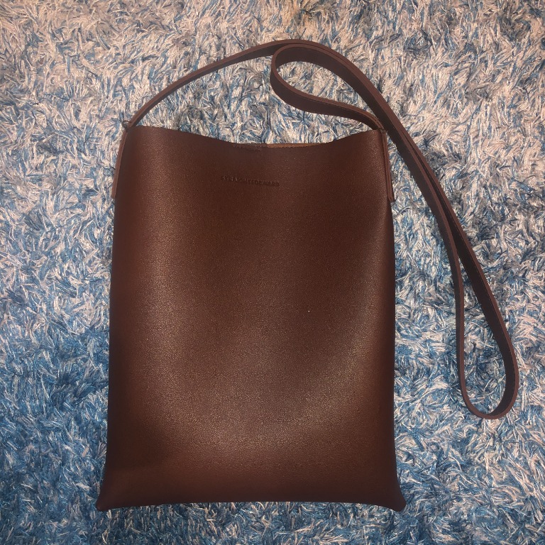 Straightforward Brown Daily Vegan Leather Sling Shoulder Bag, Women's ...