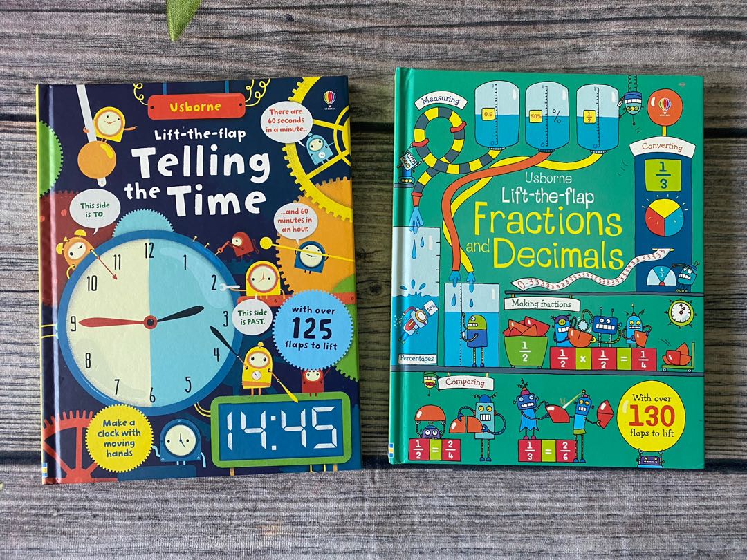 Suborned Time and Fractions,Decimals flap book, Hobbies & Toys, Books ...