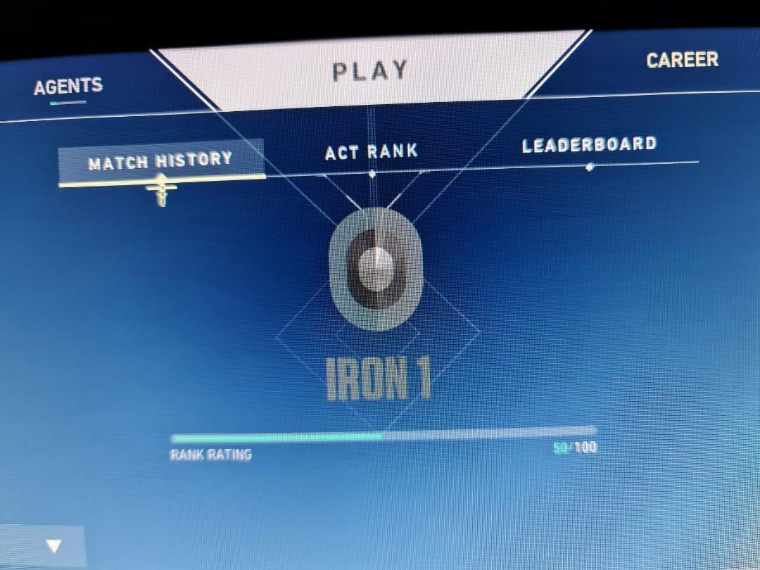Valorant iron 1 account, Video Gaming, Video Games, Others on Carousell