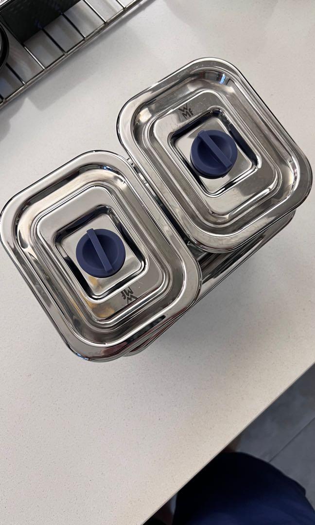 WMF Top Serve Glass container with drainage grid, Furniture & Home ...