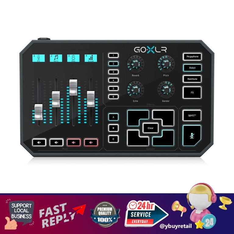 [YBR] GoXLR - Mixer, Sampler, & Voice FX for Streamers Multi-channel ...