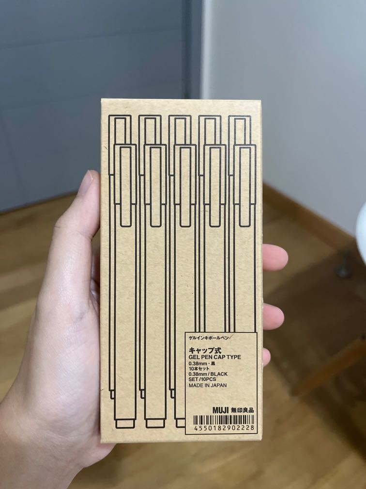 10 pack 0.38 muji black pen, Hobbies & Toys, Stationery & Craft, Craft ...