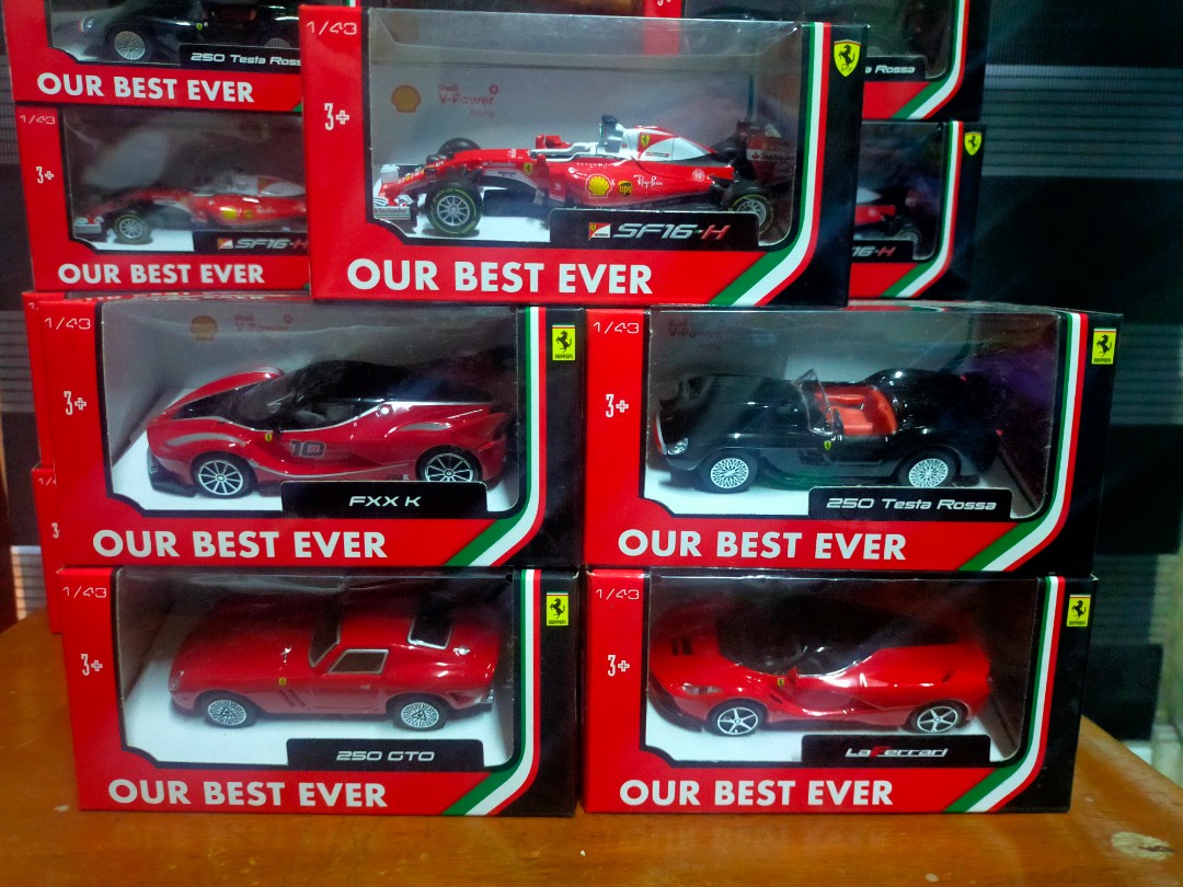 1/43 shell Ferrari burago cars set of 5, Hobbies & Toys, Toys & Games ...