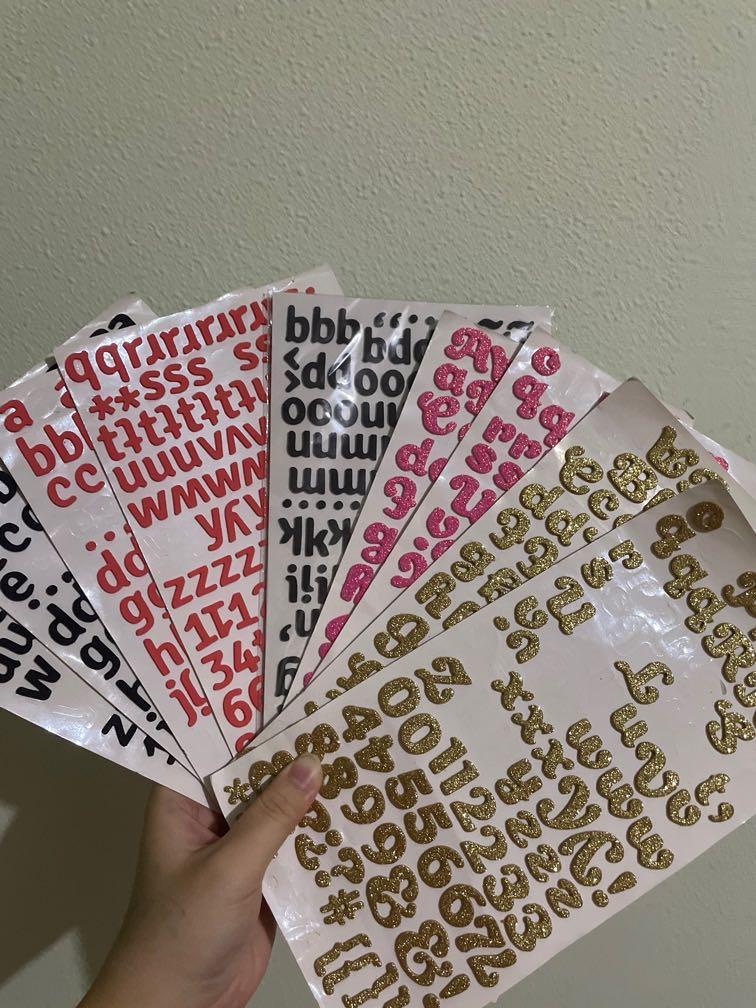 3D Alphabet/letters Stickers, Hobbies & Toys, Stationery & Craft, Other ...