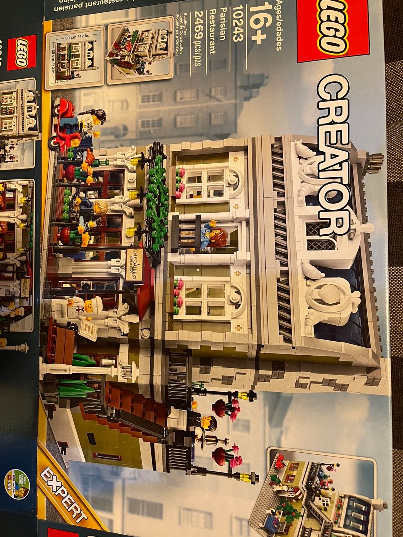 完成品已加燈 Lego 10243 Parisian Restaurant Modular building, 興趣及遊戲, 玩具 & 遊戲類 ...