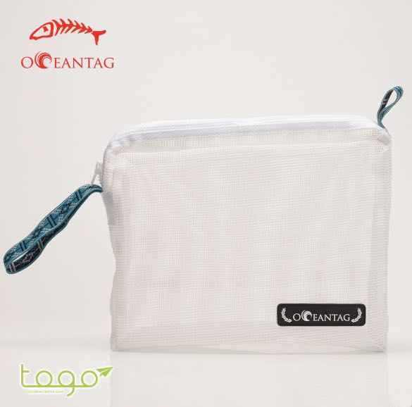 韓國 Oceantag TOGO M coating mesh togo bag 潛水 浮潛 民族風 網袋 快乾 白色, 運動產品, 運動與體育, 運動與體育 - 水上活動 on Carousell