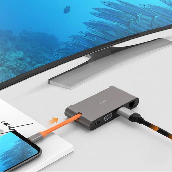 京東 USB C Dock 7 in 1 擴展 computer laptop desktop Tablet iPad Android, 手提 ...