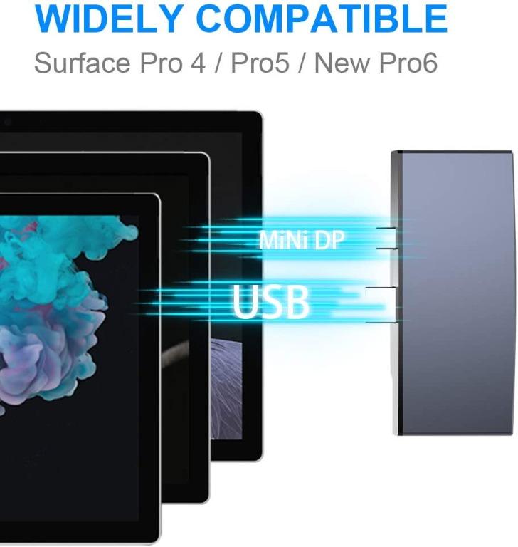 A2 Microsoft Surface Pro 6/Pro 5/Pro 4 Hub Docking Station with 4K HDMI ...