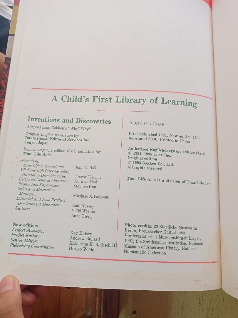A Child's First Library of Learning Inventions and Discoveries Time ...
