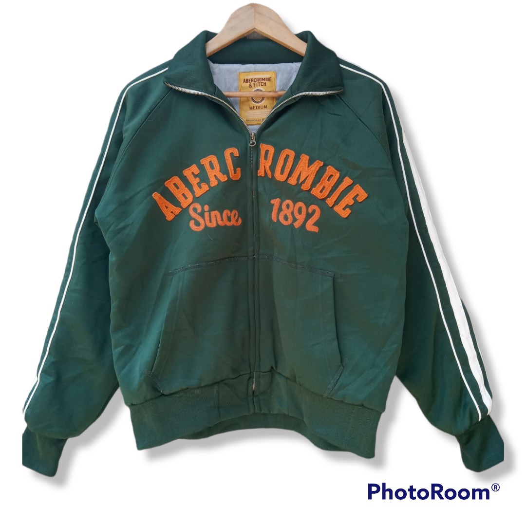 Abercrombie varsity jacket, Men's Fashion, Activewear on Carousell