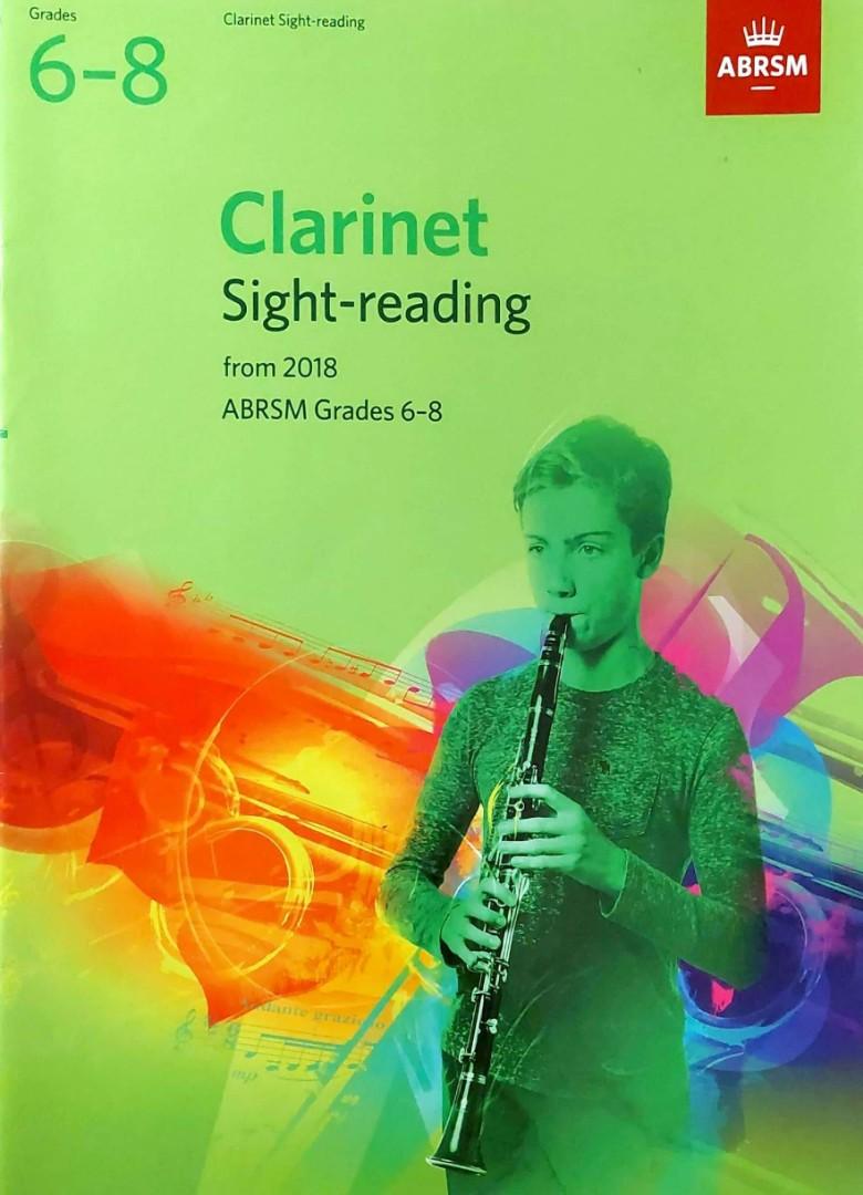 ABRSM Grade 6-8 Sight-reading for Clarinet, 興趣及遊戲, 書本 & 文具, 教科書 - Carousell