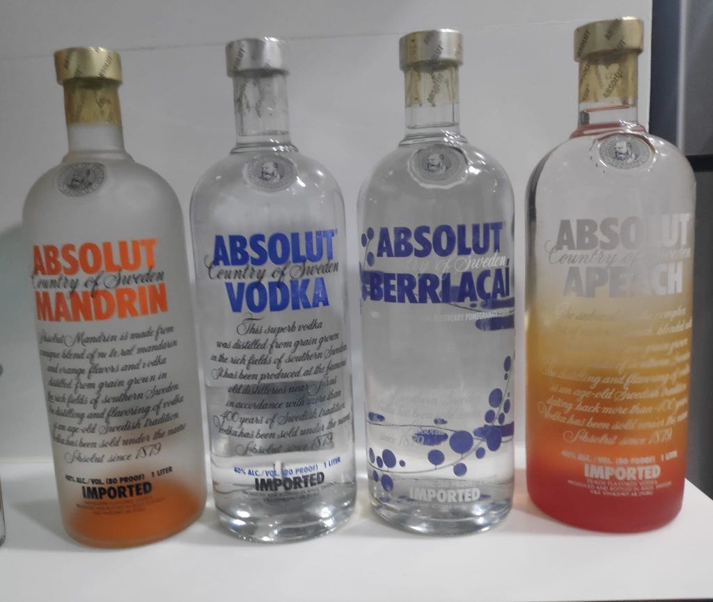 Absolute Vodka, Food & Drinks, Alcoholic Beverages on Carousell