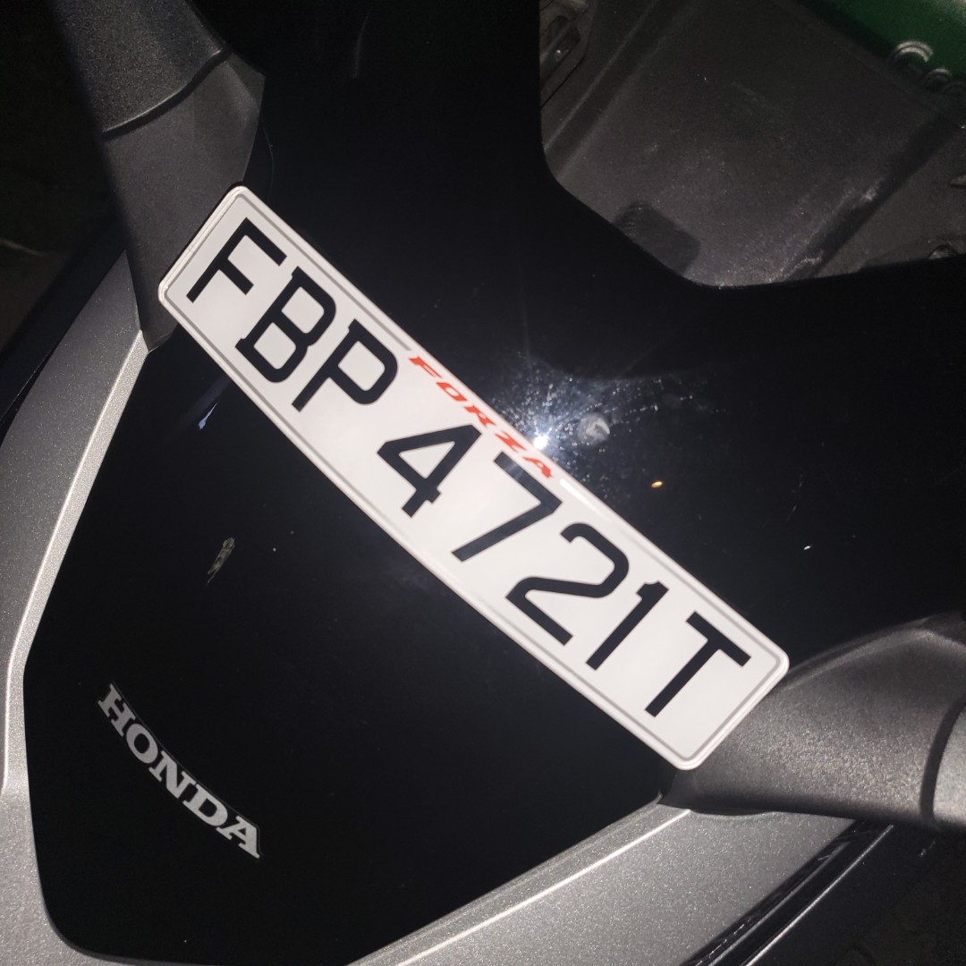 Motor Bike Number Plates (LTA Compliant), Motorcycles, Motorcycle ...