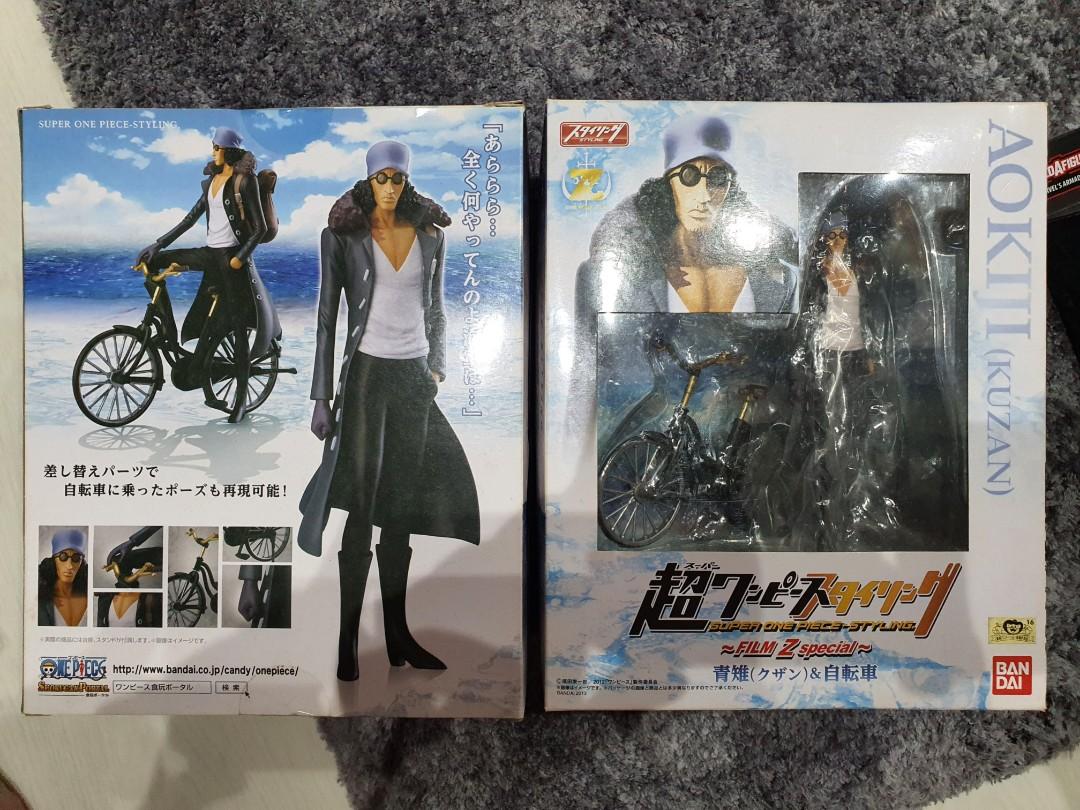 Bandai One Piece Super One Piece Styling Aokiji Kuzan w. bicycle Film Z ...