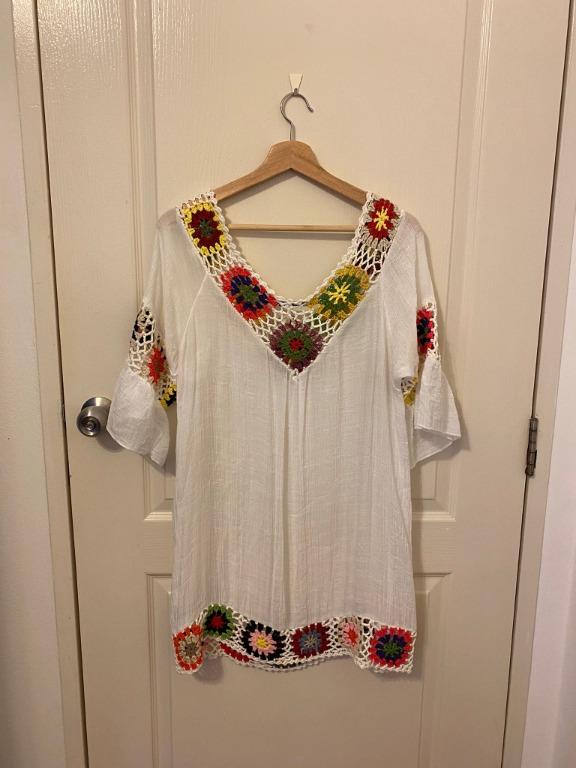 Beach dress - White transparent, Women's Fashion, Dresses & Sets ...