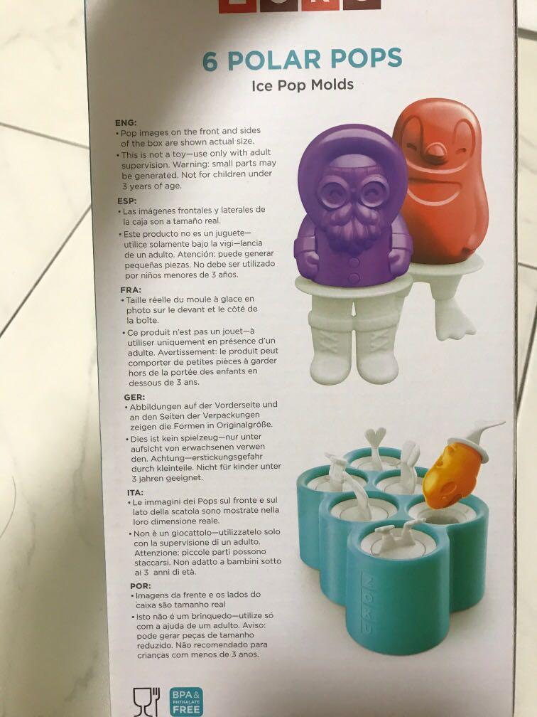 BNIB ZOKU Polar Ice Pops Maker, TV & Home Appliances, Kitchen ...