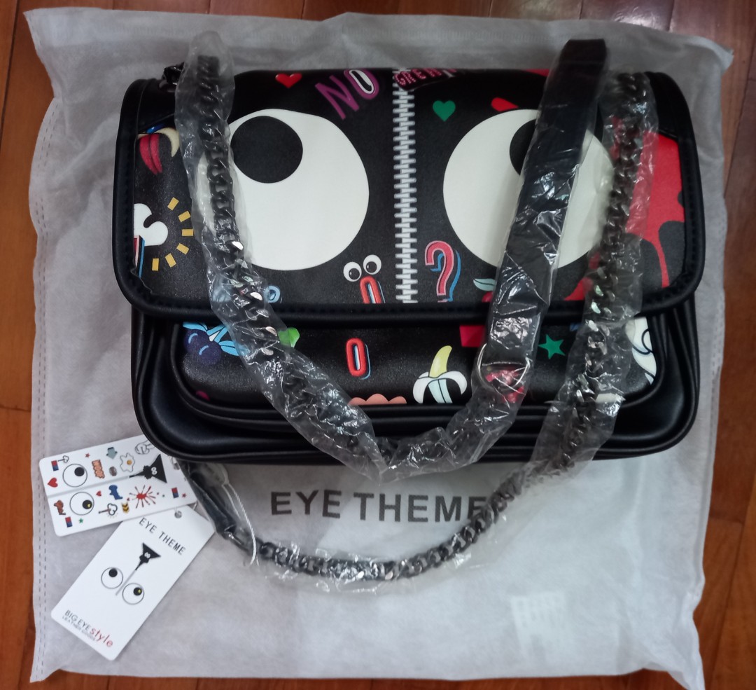 Brand new Eye Theme Flap Bag, Women's Fashion, Bags & Wallets, Cross ...