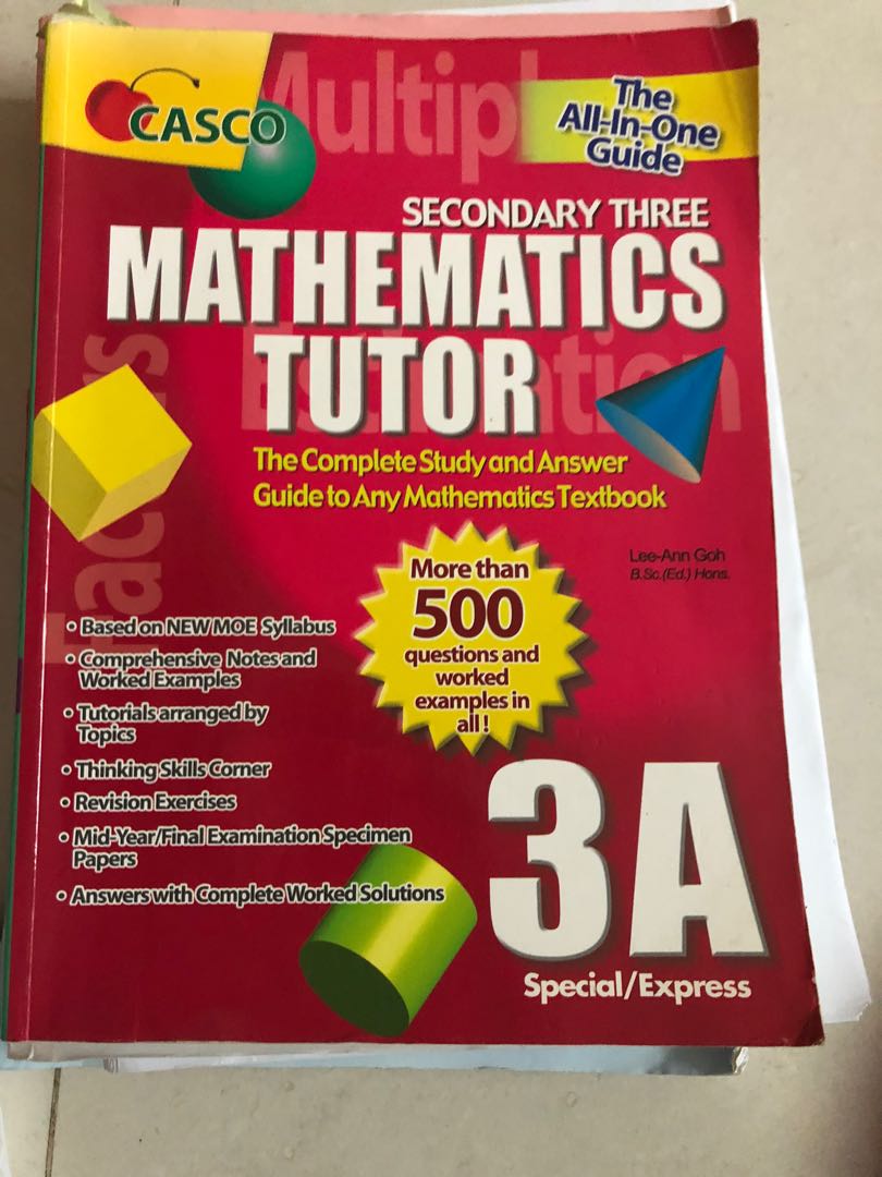 Casco secondary three mathematics tutor 3A, Hobbies & Toys, Books ...