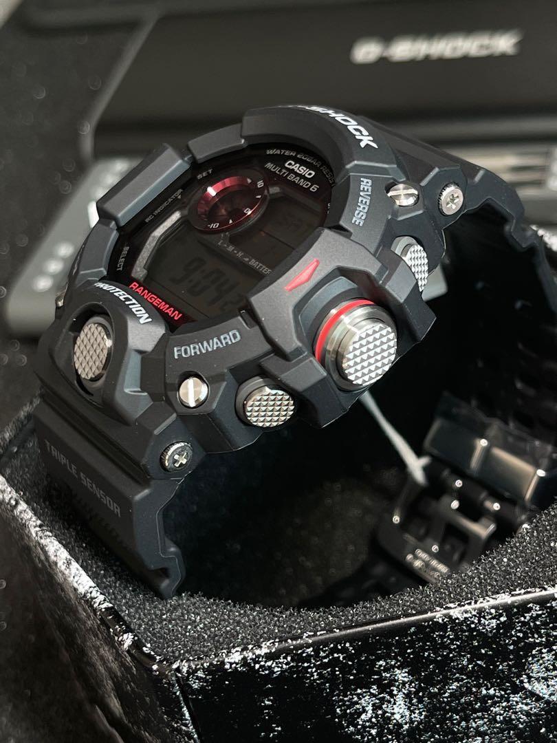 Casio G-Shock GW-9400-1, GW9400-1, GW-94001, GW94001, Rangeman With Red Eye And Triple Sensor ...