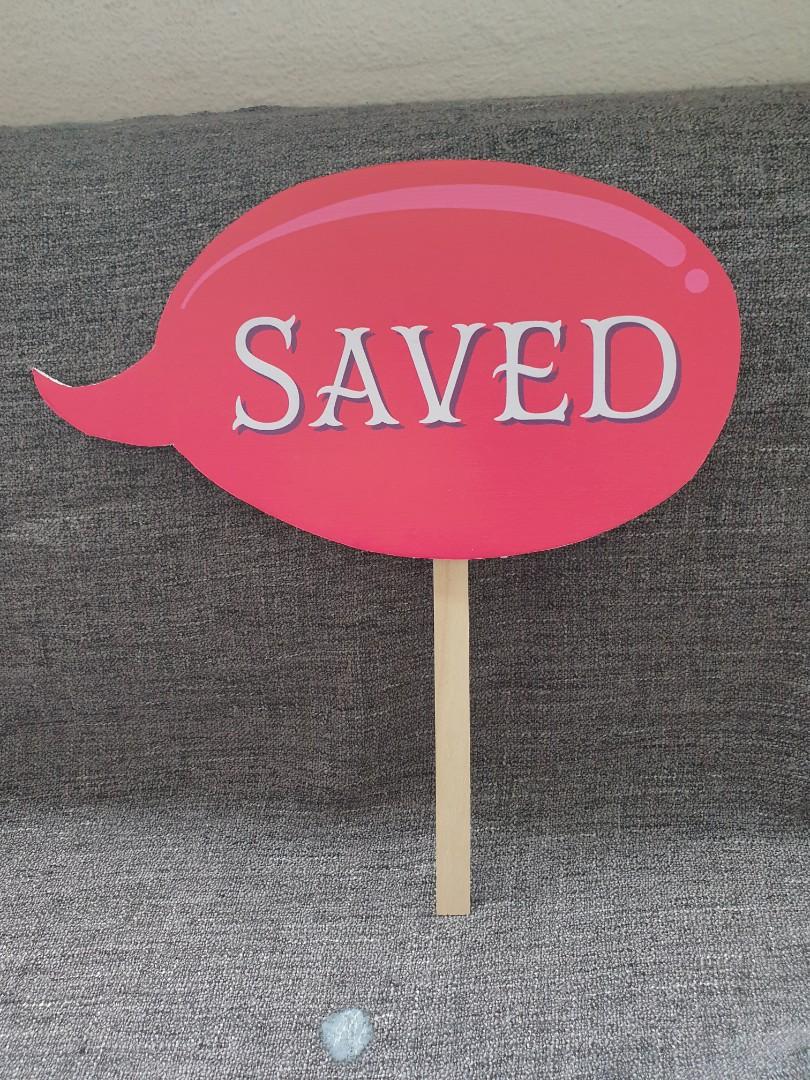 Church Handheld Signage for Photobooth, Hobbies & Toys, Stationery ...