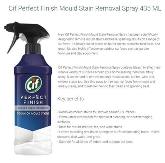 Cif mould stain remover (2 cans x 435ml), Furniture & Home Living ...