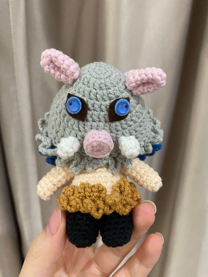 Demon Slayer Handmade Crochet ~ Inosuke, Hobbies & Toys, Stationery ...