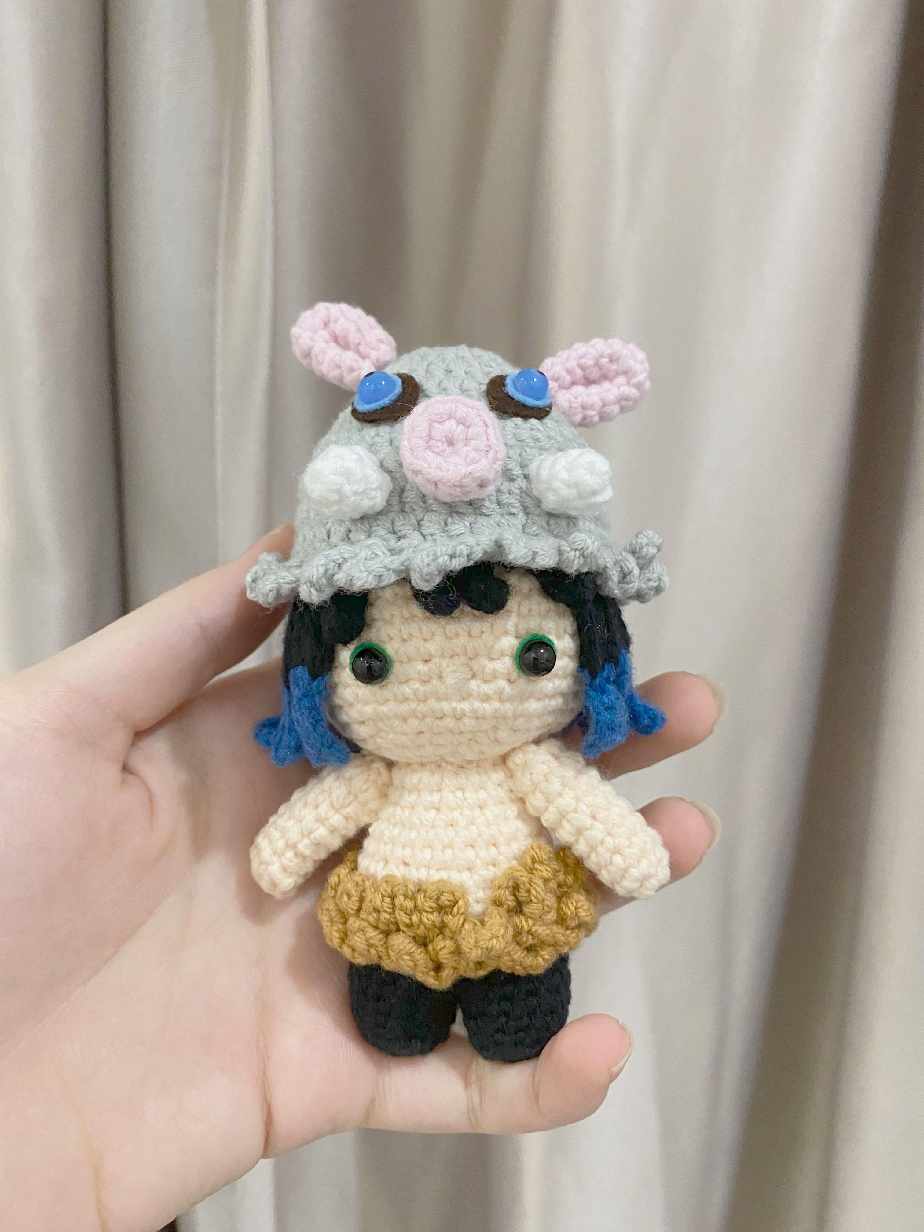 Demon Slayer Handmade Crochet ~ Inosuke, Hobbies & Toys, Stationery ...