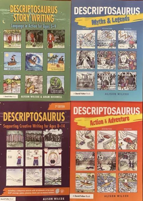 Descriptosaurus Story Writing, 興趣及遊戲, 書本 & 文具, 教科書 - Carousell