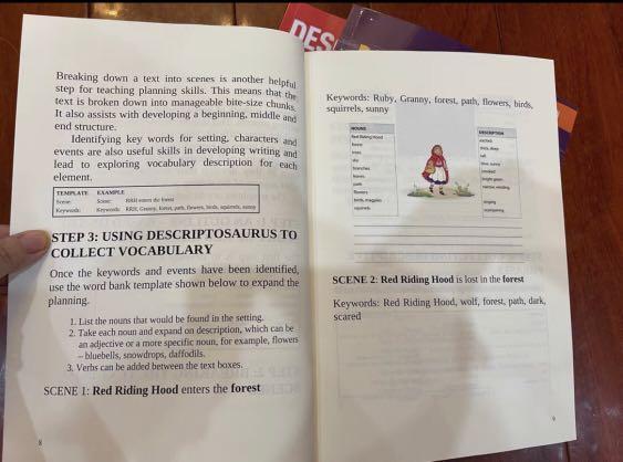 Descriptosaurus Story Writing, 興趣及遊戲, 書本 & 文具, 教科書 - Carousell