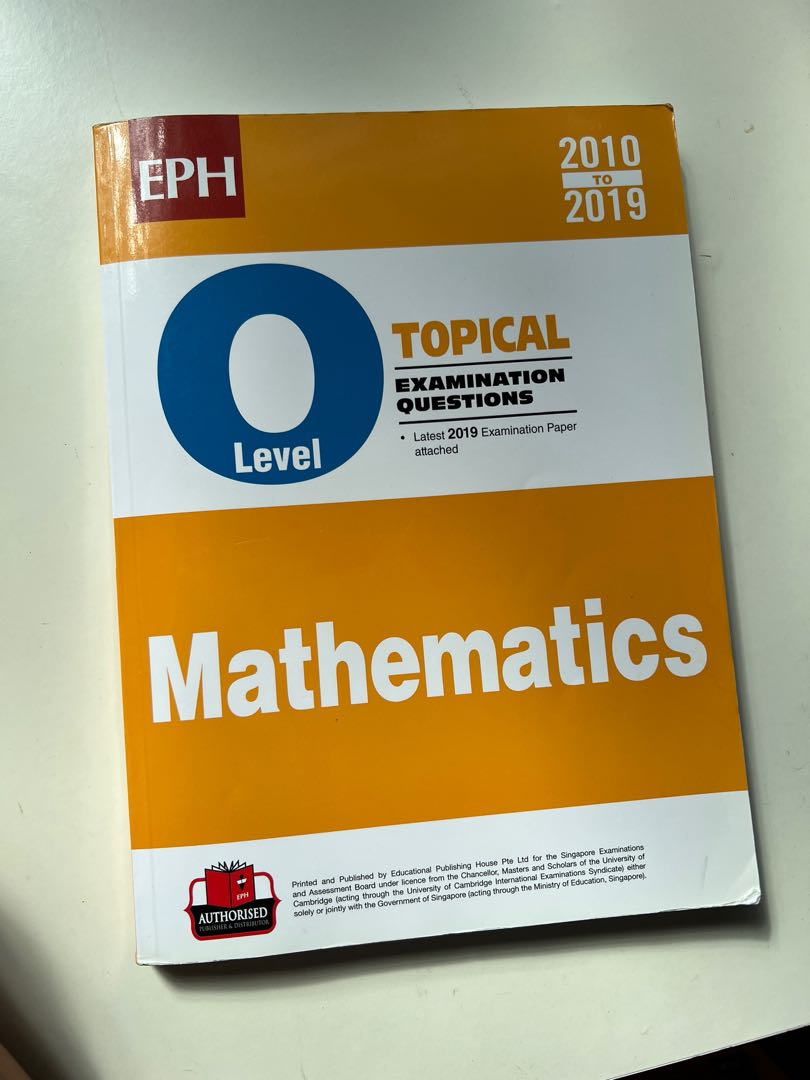 E Mathematics O level TYS Topical, Hobbies & Toys, Books & Magazines ...
