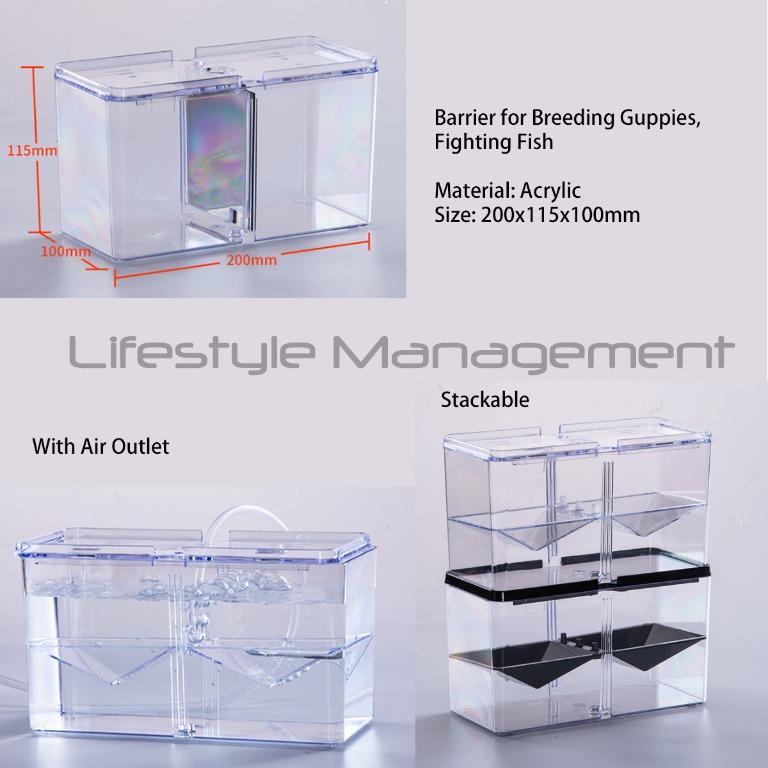 Fish Tank Breeding Separator Fighting Fish Isolation Separation Divider ...