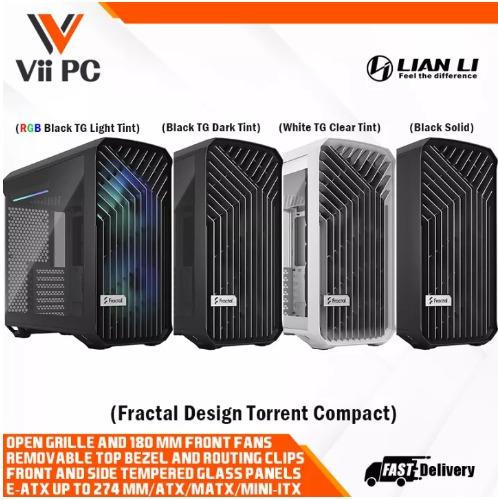 Fractal Design Torrent Compact High-Airflow, two 180 x 38 mm Dynamic ...