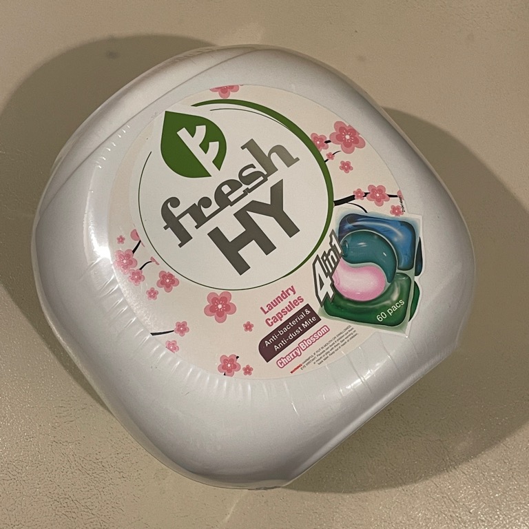 Fresh HY 4-in-1 Laundry Capsules 60pcs - Cherry Blossom, Furniture ...